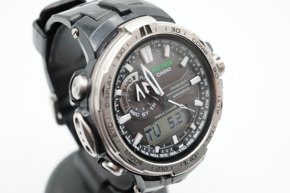Casio Protrek PRW-6000-1JF Radio Solar Analog Digital Men's Watch | eBay