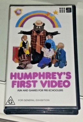 HUMPHREY'S FIRST VIDEO chanel 9 kid's television- HUMPHREY B BEAR vhs ...