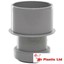 Polypipe 32mm Push Fit Waste Pipe Fittings in Grey (actual size 34mm ...