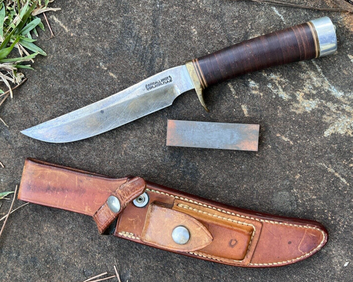 Vintage 60's - 70's Randall Knife Model 3 6 Stacked Handle - As Found ...