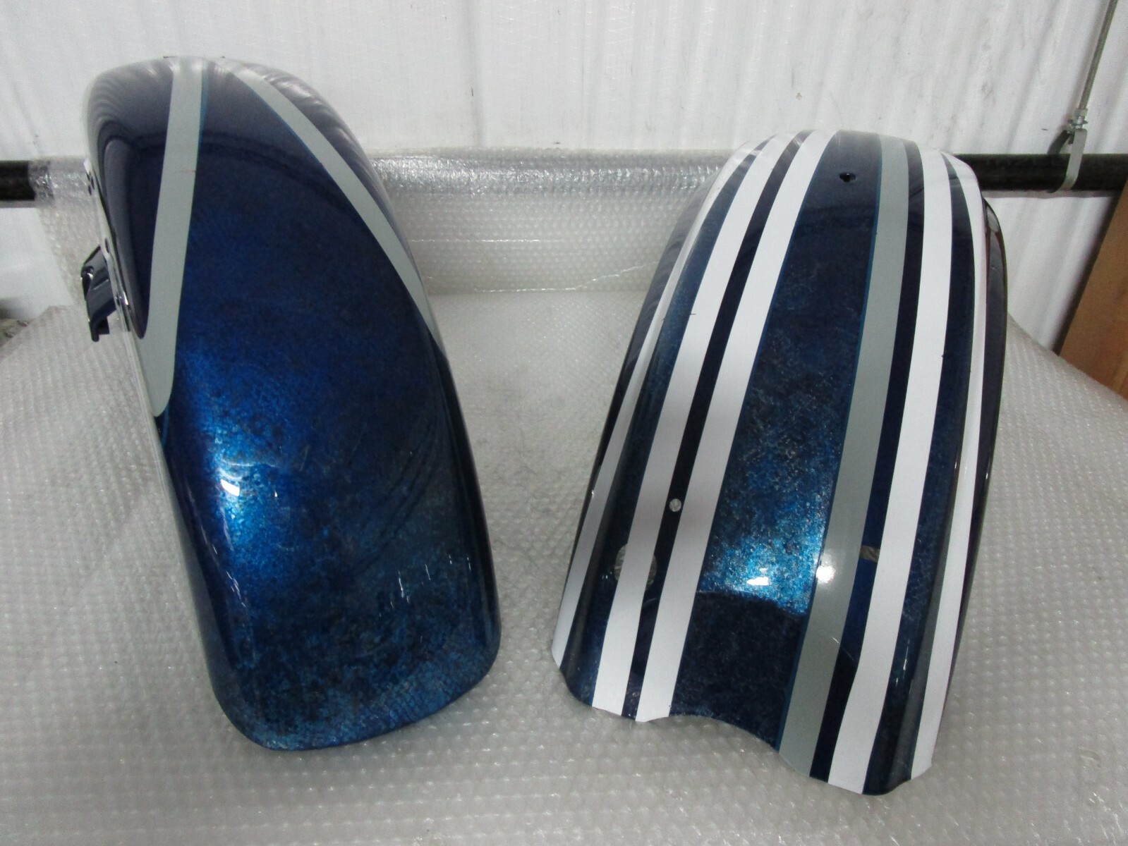 13 Harley Road King CVO Front Rear Fenders CRUSHED SAPPHIRE / COLD ...