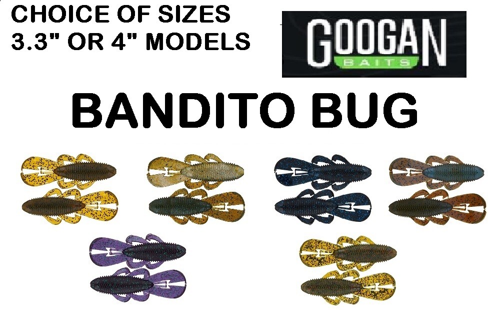 Googan Baits Bandito Bug, 3.3" or 4", Choose Color and Size | eBay