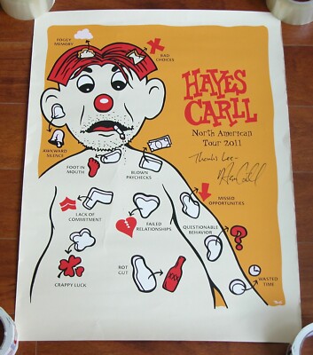 Hayes Carll Autographed Poster North American Tour 2011 Operation SOLD ...