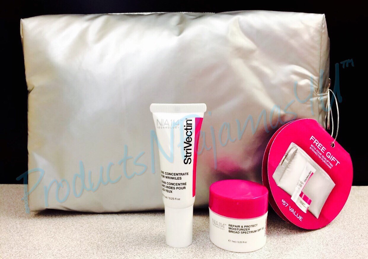 StriVectin STRIVECTIN 3 Pc SKIN CARE GIFT SET with Soft COSMETIC CASE ...