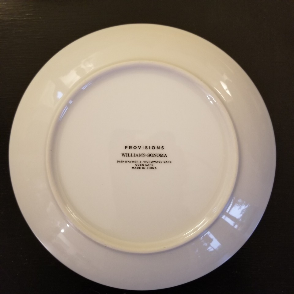 Set of 4 White Provisions 8 Inch Salad Plates By Williams Sonoma ...