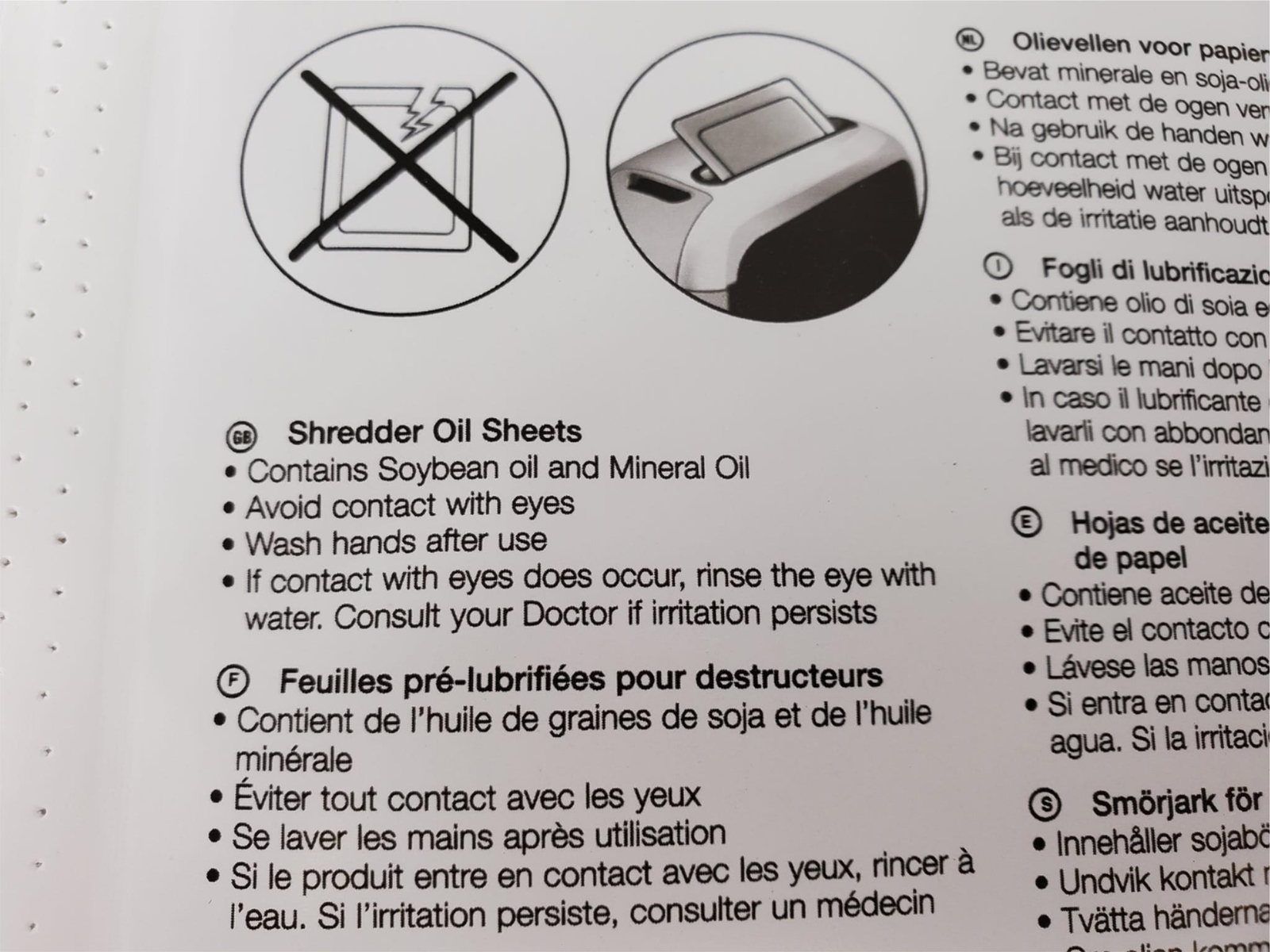 2 x Rexel Shredder Oil Sheets 210x148mm (Once a Month Maintenance Pack ...