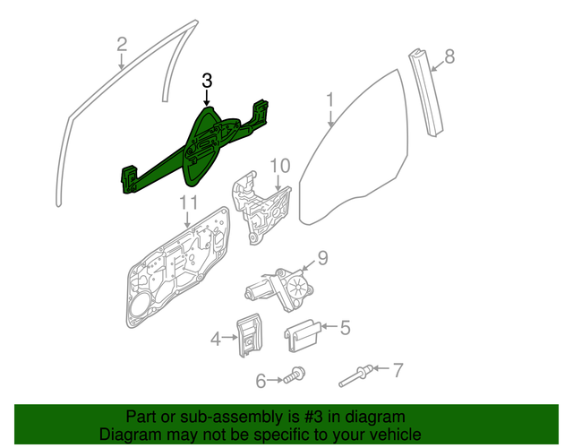 Volvo V70 III Window Regulator Front Left 30784509 Glass Lifter for ...