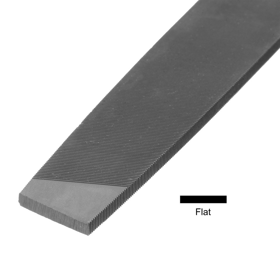 2pcs Mill File 8" 3.6mm High Carbon Steel Single Cut Flat Hand File | eBay
