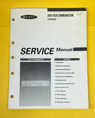 GoVideo DVR5000 Original Service Manual Free Shipping | eBay