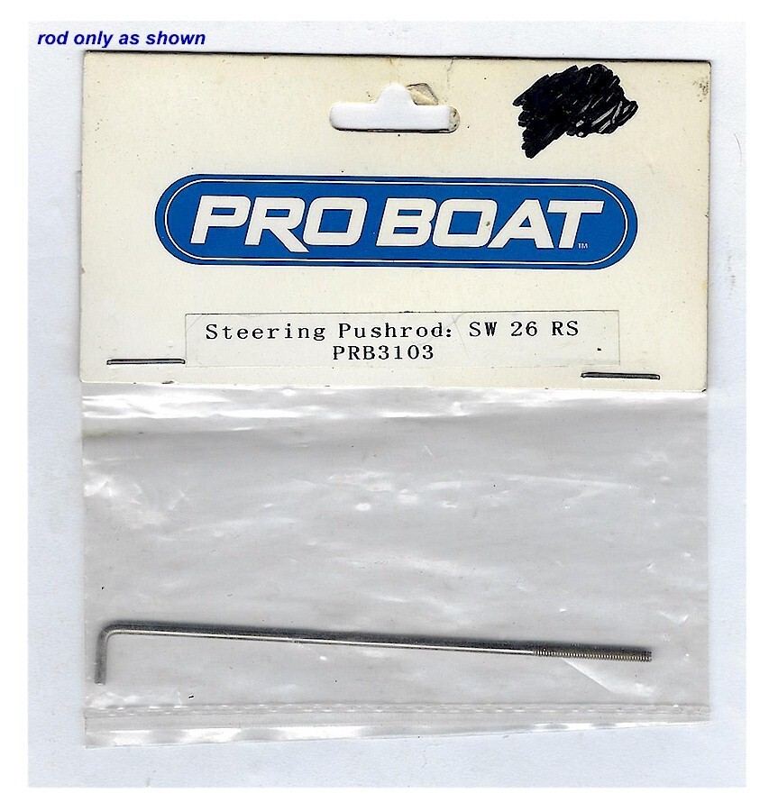 Vintage RC Pro-Boat Steering Push Rod Only Shockwave 26 PRB3103 old ...