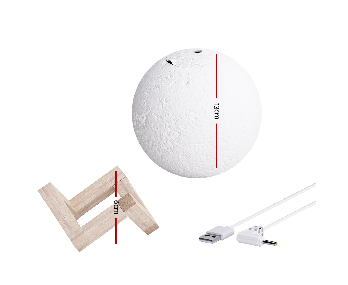 Aroma Diffuser LED Moon Lamp 880Ml | eBay