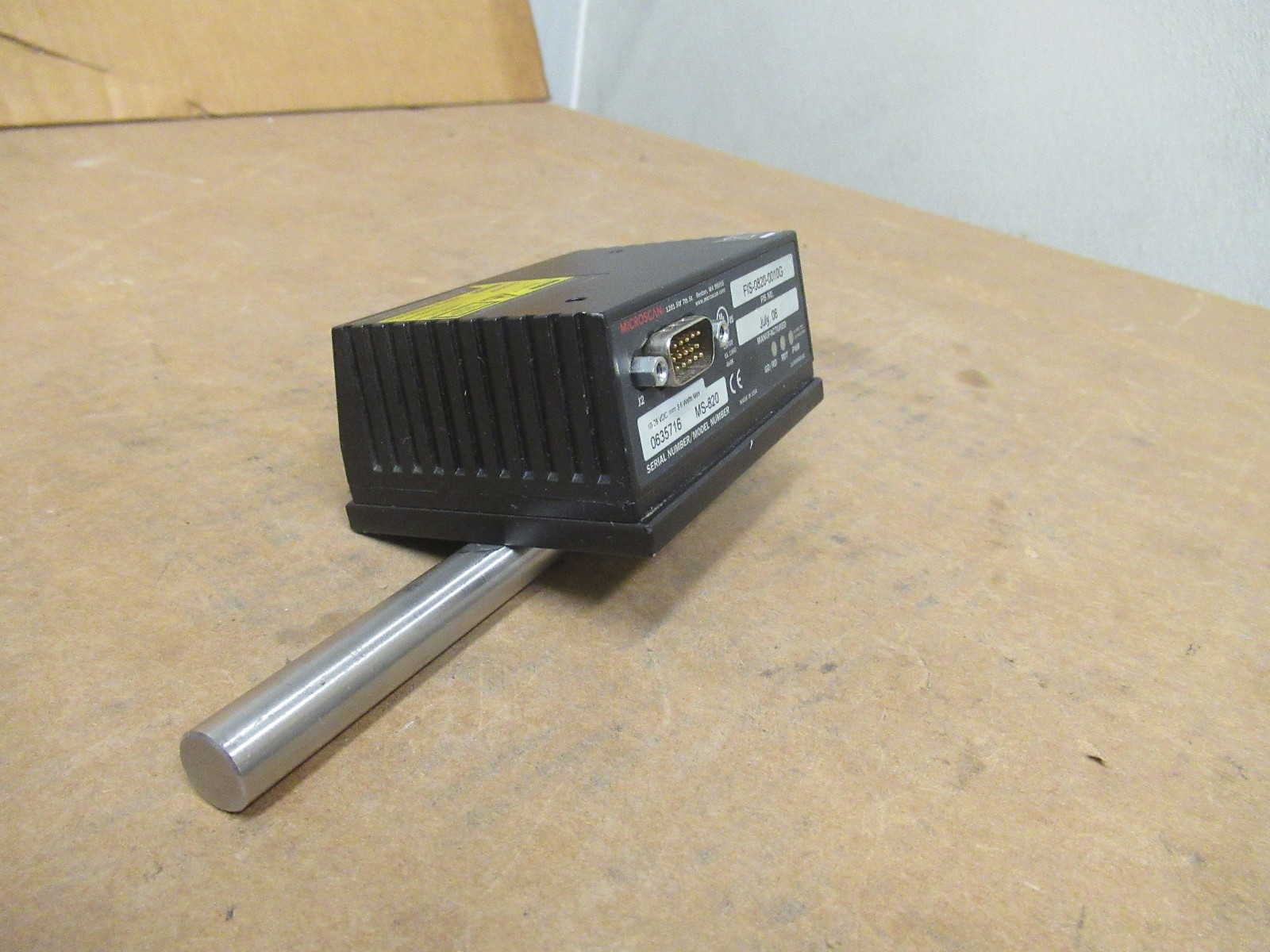 MICROSCAN BARCODE SCANNER FIS-0820-0010G FIS08200010G MS-820 MS820 USED ...