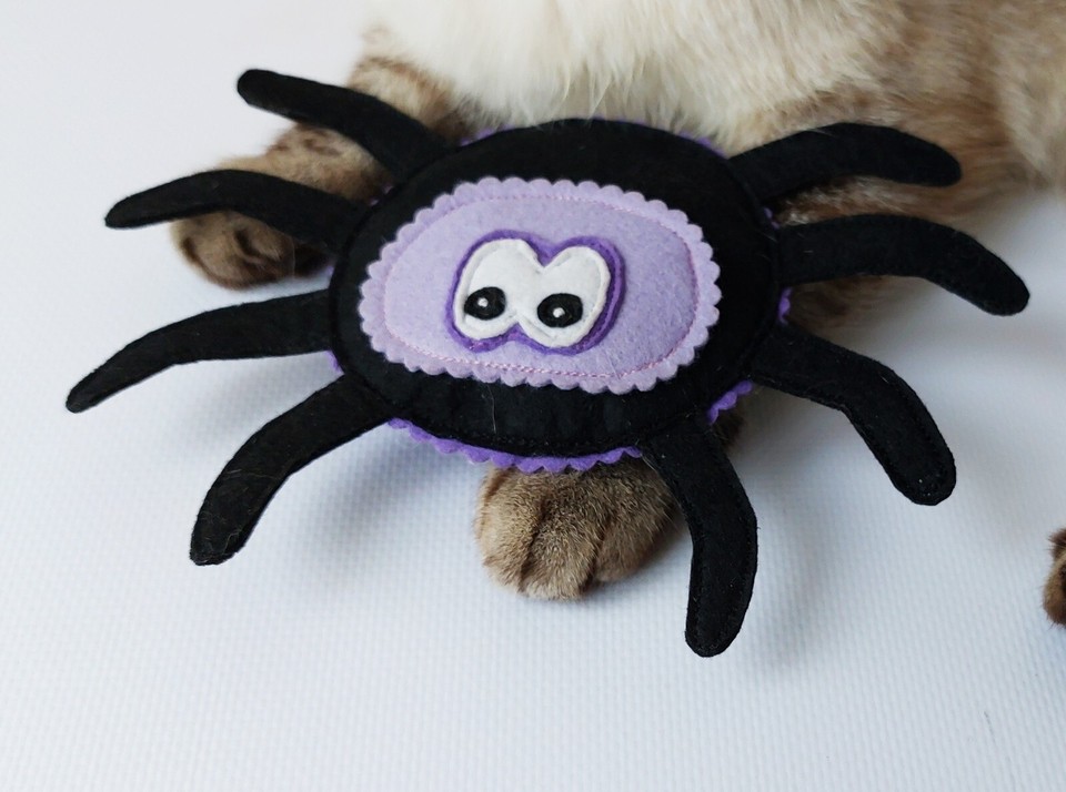 Catnip felt toy for cats Handmade Personalized cat toys Spider | eBay