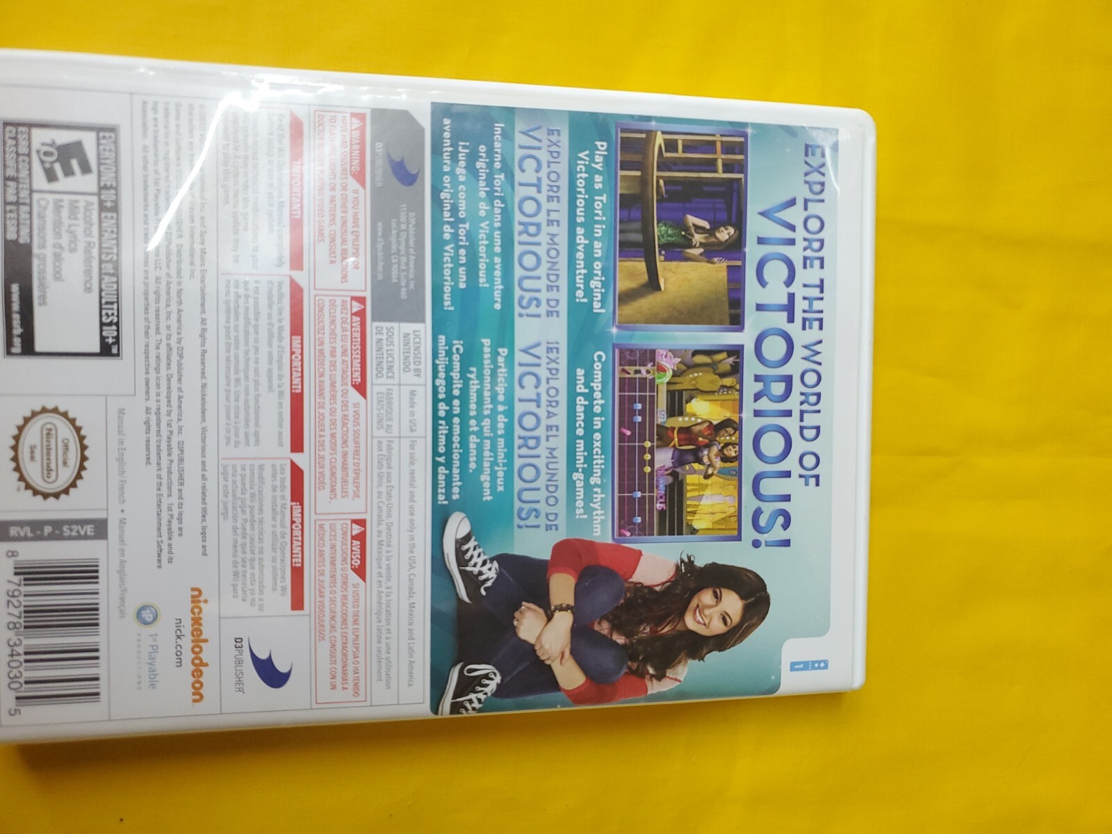 Nintendo Wii Nickelodeon Victorious - Taking The Lead 2012 Video Game ...