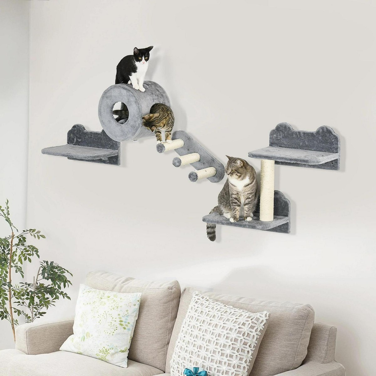 Wall Mounted Cat Perch Catipilla Pro | Elegant, Space Saving Cat