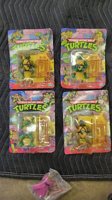 Vintage TMNT Teenage Mutant Ninja Turtles Set of 4 1988 | eBay