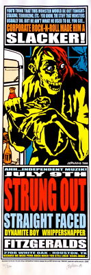 Strung Out Concert Poster Houston 2000 | eBay