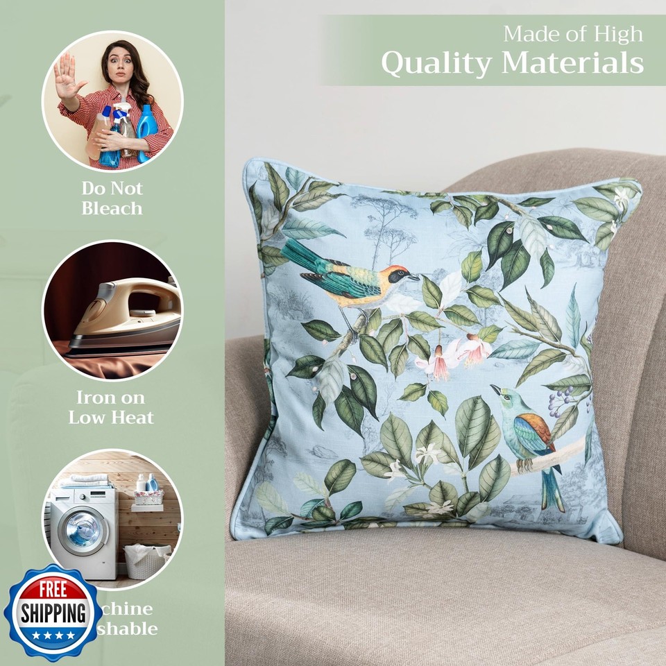 Maison d' Hermine Decorative Pillow Covers 18 x 18 Inch Square 10 | eBay