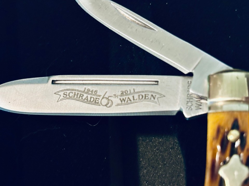 SCHRADE WALDEN 65th Anniversary SCWALD 2693 Pocket Knife + Collector’s ...