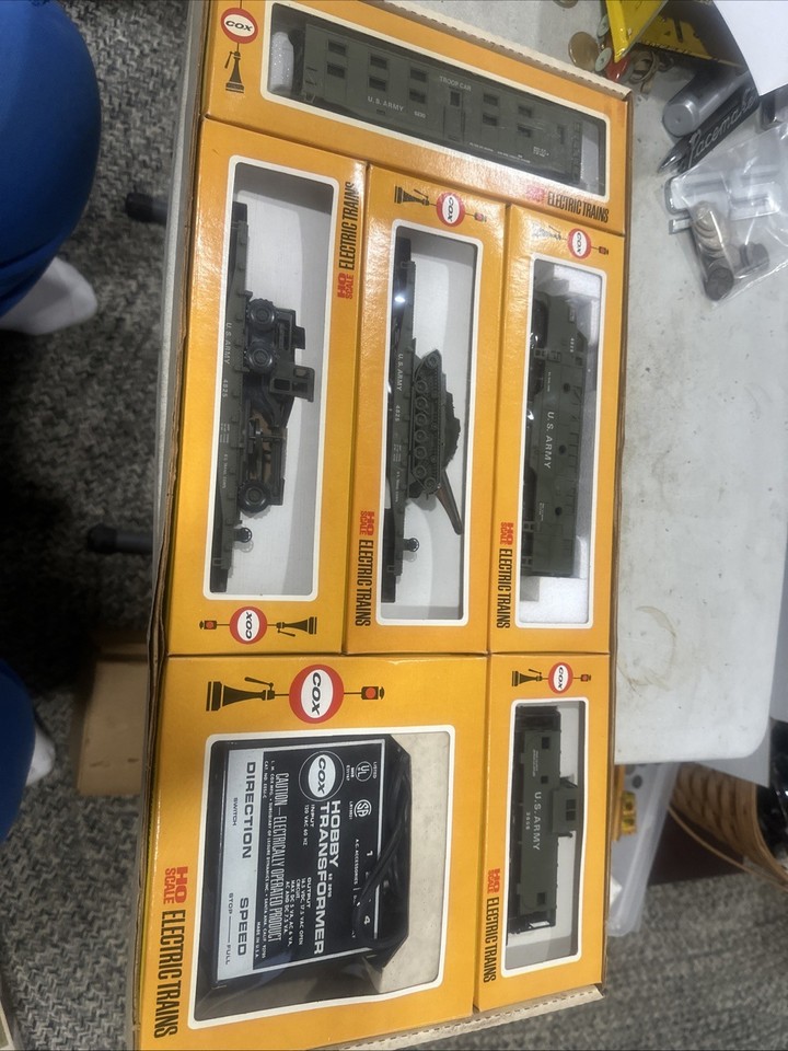 COX Military Manifest Train Set 6016 Vintage NOS 1974 Electric HO scale ...