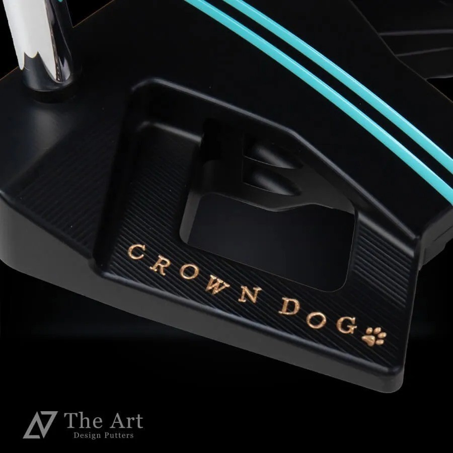 SCOTTY CAMERON 2024 Phantom 9 Crown Dog M+ Art Black Finish Turquoise ...