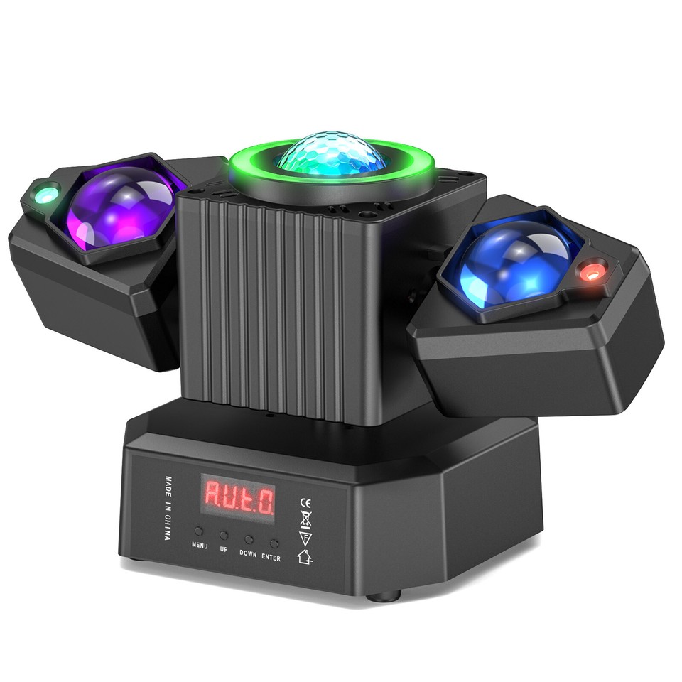 2 Arm Moving Head Light RGBW Beam Laser Disco Ball Light DJ Stage Lighting DMX | eBay