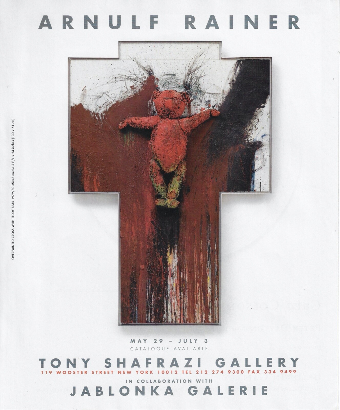 ARNULF RAINER Art Gallery Exhibit Print Ad~2002 | eBay