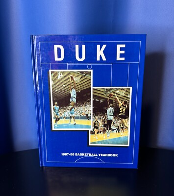 Duke Blue Devils Basketball 1987-88 Yearbook - Hardcover - 64 Pages | eBay