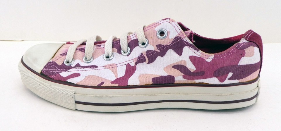 Converse Shoes Chuck Taylor All Stars Ox Purple Camo Mismatched 9 / 8 ...