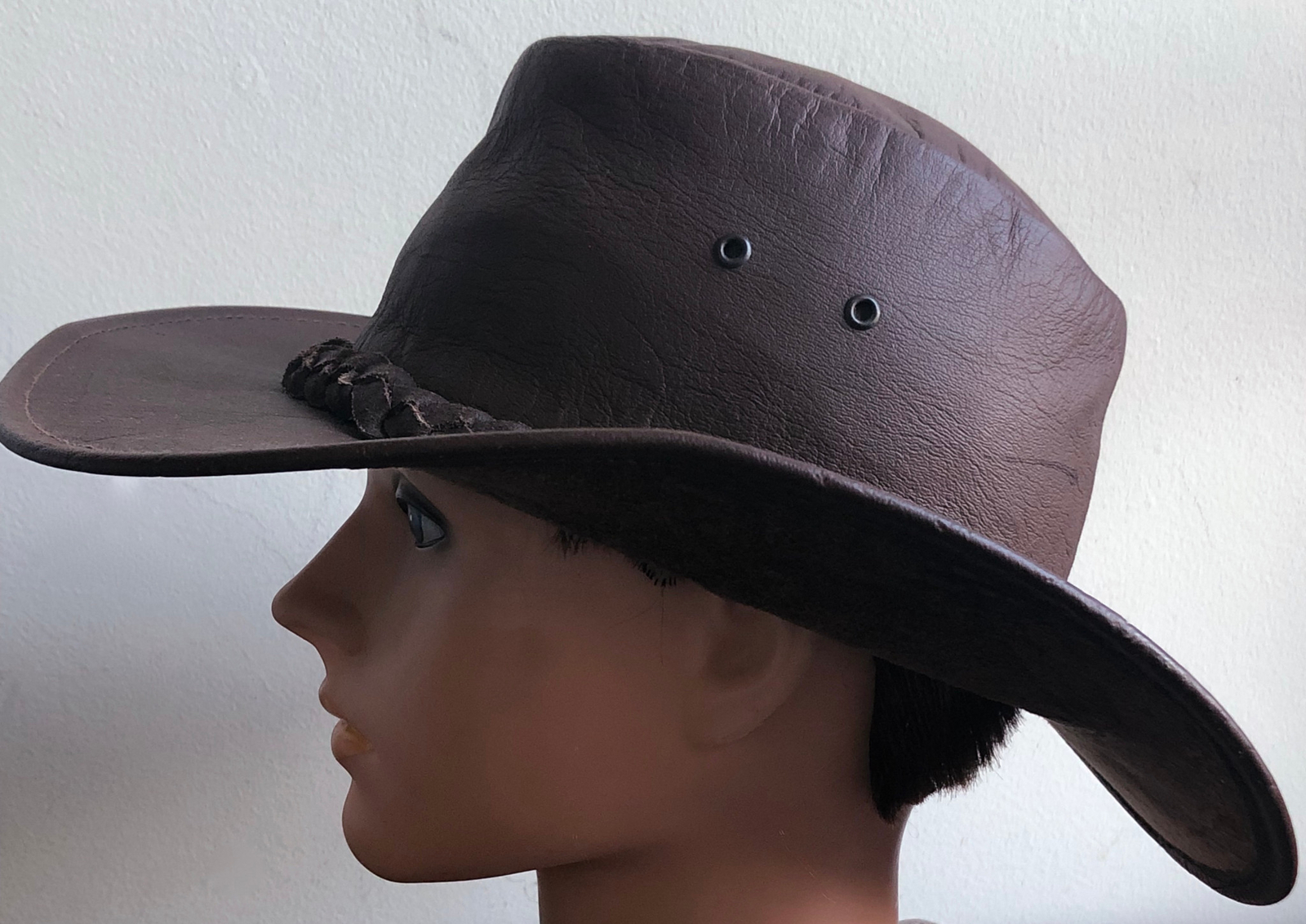OUTBACK SURVIVAL GEAR AUSSIE ADVENTURE HAT BROWN LEAT… - Gem