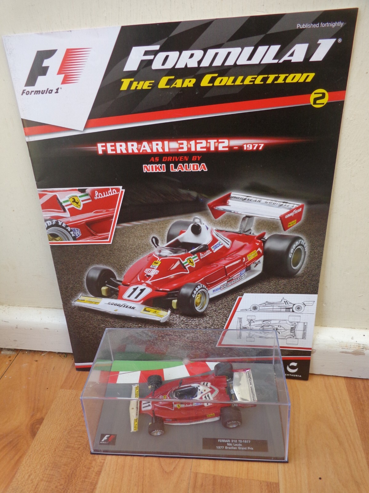 1/43 F1 FORMULA 1 CAR COLLECTION - 1977 FERRARI 312T2 NIKI LAUDA CAR #2 ...
