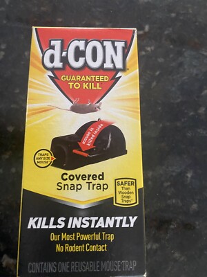 d-CON REUSABLE Covered Mouse Trap - Covered Snap Trap -One Per Box ...