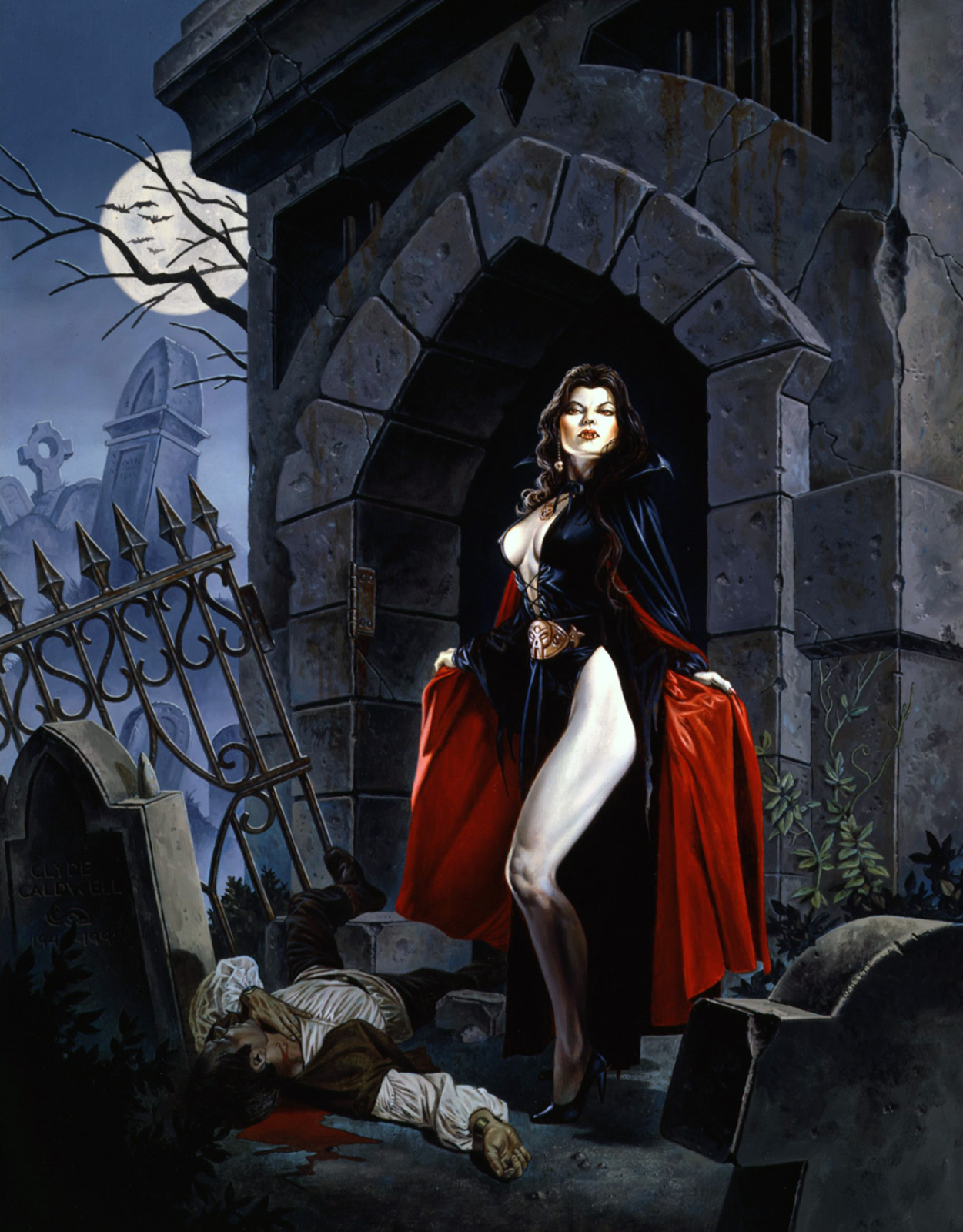 Clyde Caldwell Signed D&D TSR Fantasy Art Print Ravenloft Midnight ...