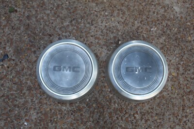 Pair GMC Wheel Rim Hub Cap Cover Dog Dish Poverty Hubcaps | eBay