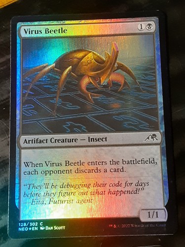 Virus Beetle FOIL , Kamigawa Neon Dynasty , NM, MTG , FREE SHIPPING | eBay