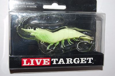 koppers live target hybrid glow shrimp 3 1/2" 3/8oz redfish sea trout ...