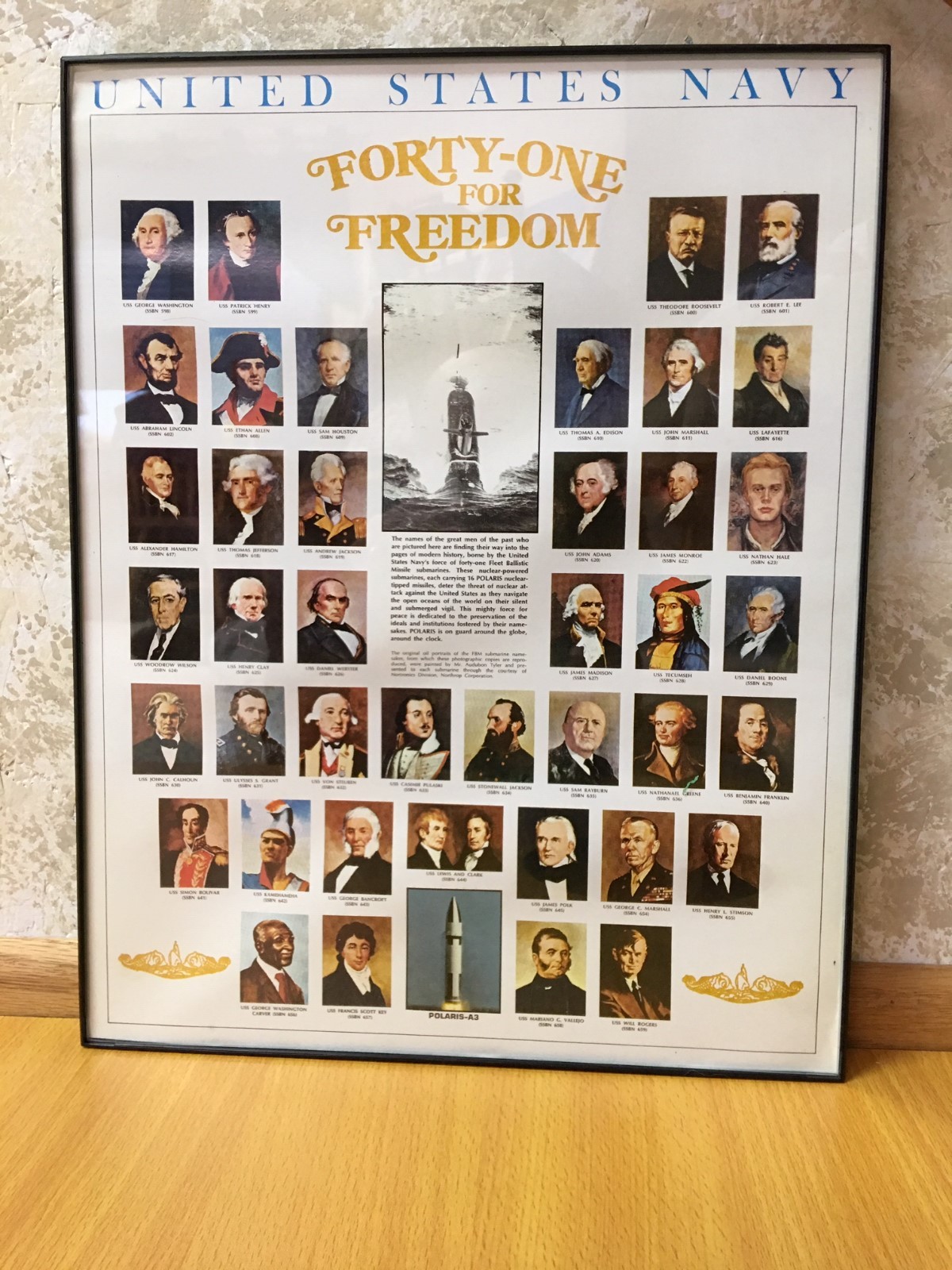 US Navy Poster 41 For Freedom FBM U-Boot Poster - 11 x 14 | eBay
