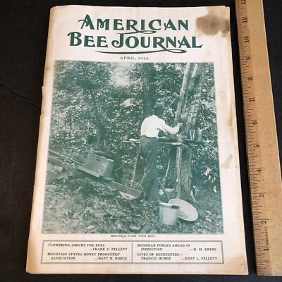 American Bee Journal 1929 April Vintage Bee Keeping Magazine Honey ...