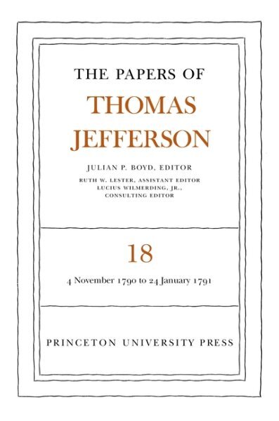 Papers of Thomas Jefferson : November 1790-January 1791, Hardcover by ...
