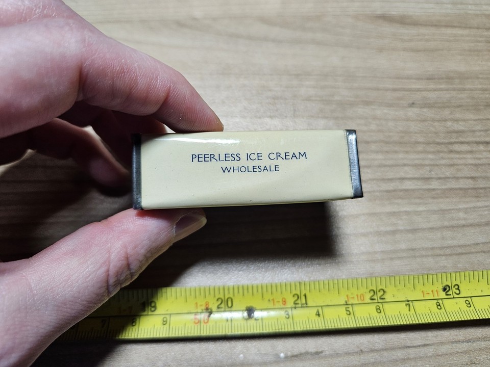 Vintage McVey Restaurant Ephrata PA Peerless Ice Cream Celluloid Match ...