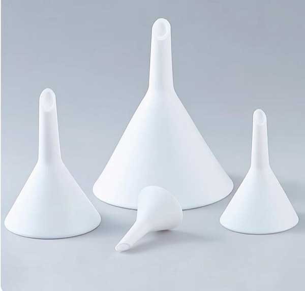 PTFE Laboratory cone funnel triangle funnels short stem liquid ...