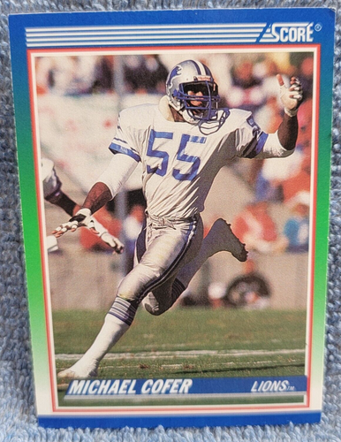 1990 SCORE MICHAEL COFER LIONS FOOTBALL CARD #385 | eBay