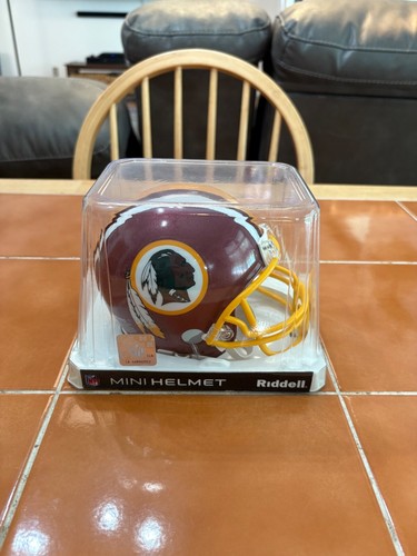 Washington Redskins CUSTOM Anodized Mini Football Helmet With Box ...