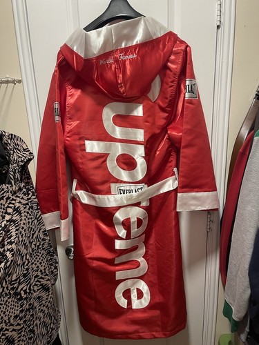 Supreme Everlast Satin Hooded Boxing Robe - Red New With Tags - Size ...
