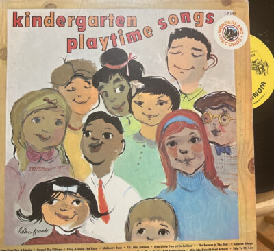 KINDERGARTEN PLAYTIME SONGS - VINYL LP ~ LP194 Record Children Songs ...