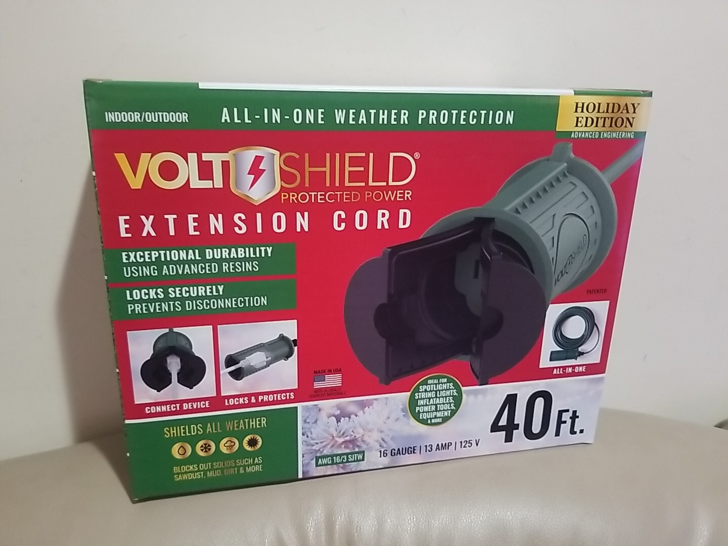 Volt Shield All Weather Deluxe 40 foot Durable Power Cord & Shield ...