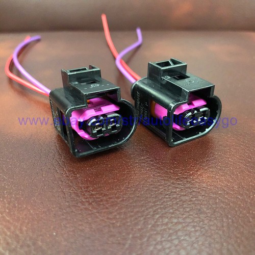 2pcs OEM Horn Plug Connector Pigtail for VW Passat Golf Audi A3 A4 A6 ...
