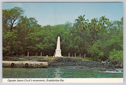 Postcard Captain James Cook's Monument Kealakekua Bay Hawaii NH1 | eBay