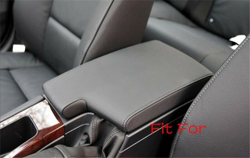 Black Carbon Fiber Center Armrest Box Trim Cover For BMW 3 Series E90 ...
