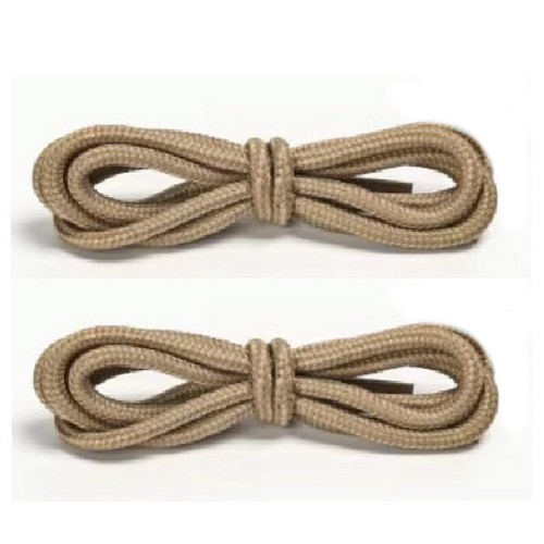 Khaki Heavy Duty Thick Replacement Round Rope Boot Sneakers Shoe Laces ...